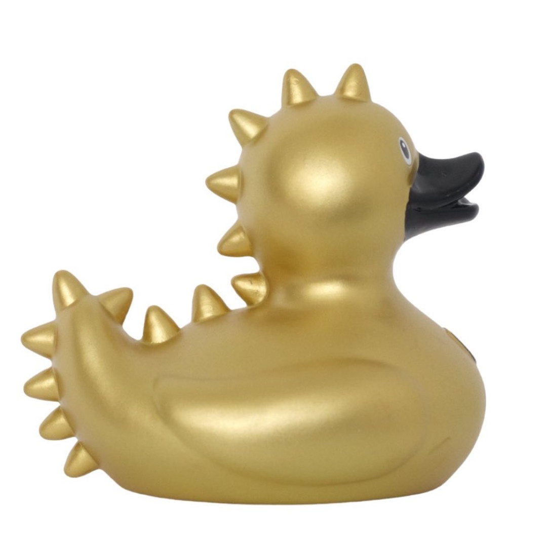 BUD Deluxe Gold Feather Rubber Duck - JustDucks