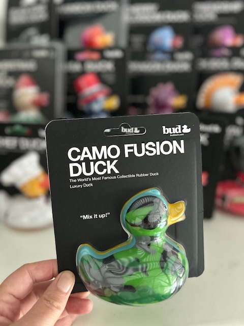 BUD Luxury Camo Fusion Rubber Duck - JustDucks