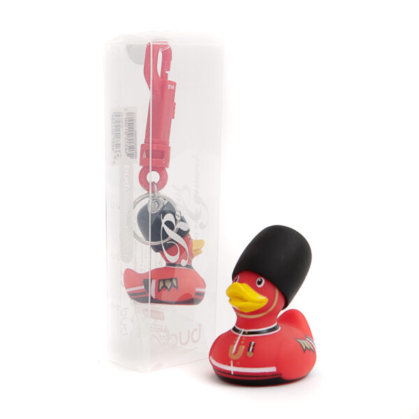 BUD Mini Deluxe Royal Guard Rubber Duck Keyring (Discontinued) - JustDucks