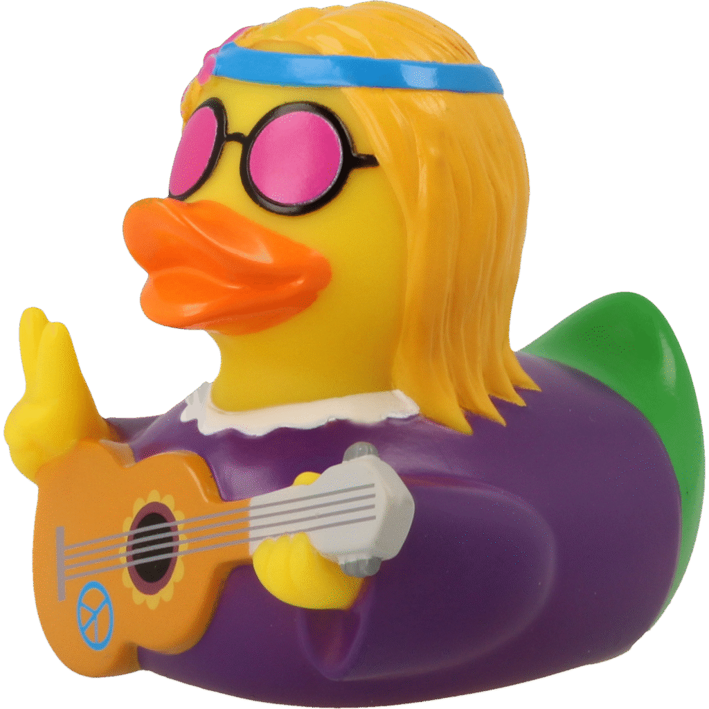 Hippie Female Rubber Duck - JustDucks