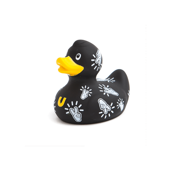 BUD Mini Luxury Pop Peace Rubber Duck - JustDucks