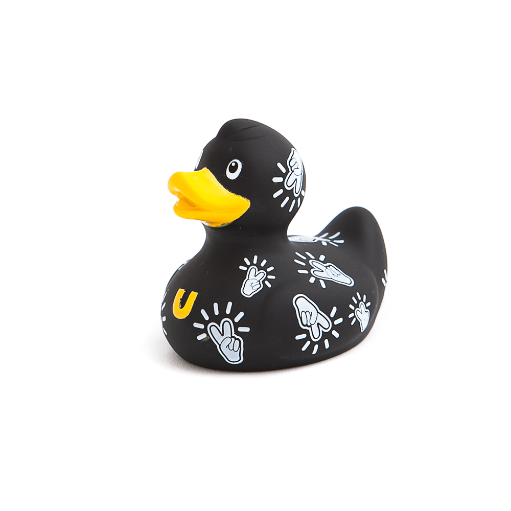 BUD Mini Luxury Pop Peace Rubber Duck - JustDucks