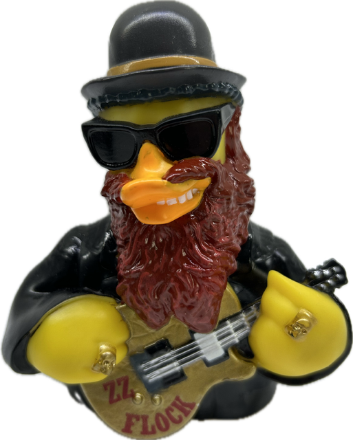 CelebriDucks ZZ Flock Rubber Duck - JustDucks